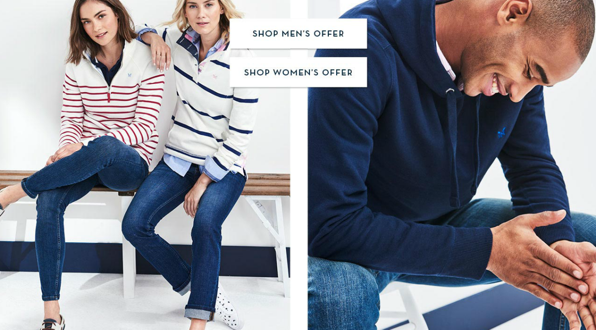 Crew Clothing Promotions, Offers, Discount Codes - shopNbag